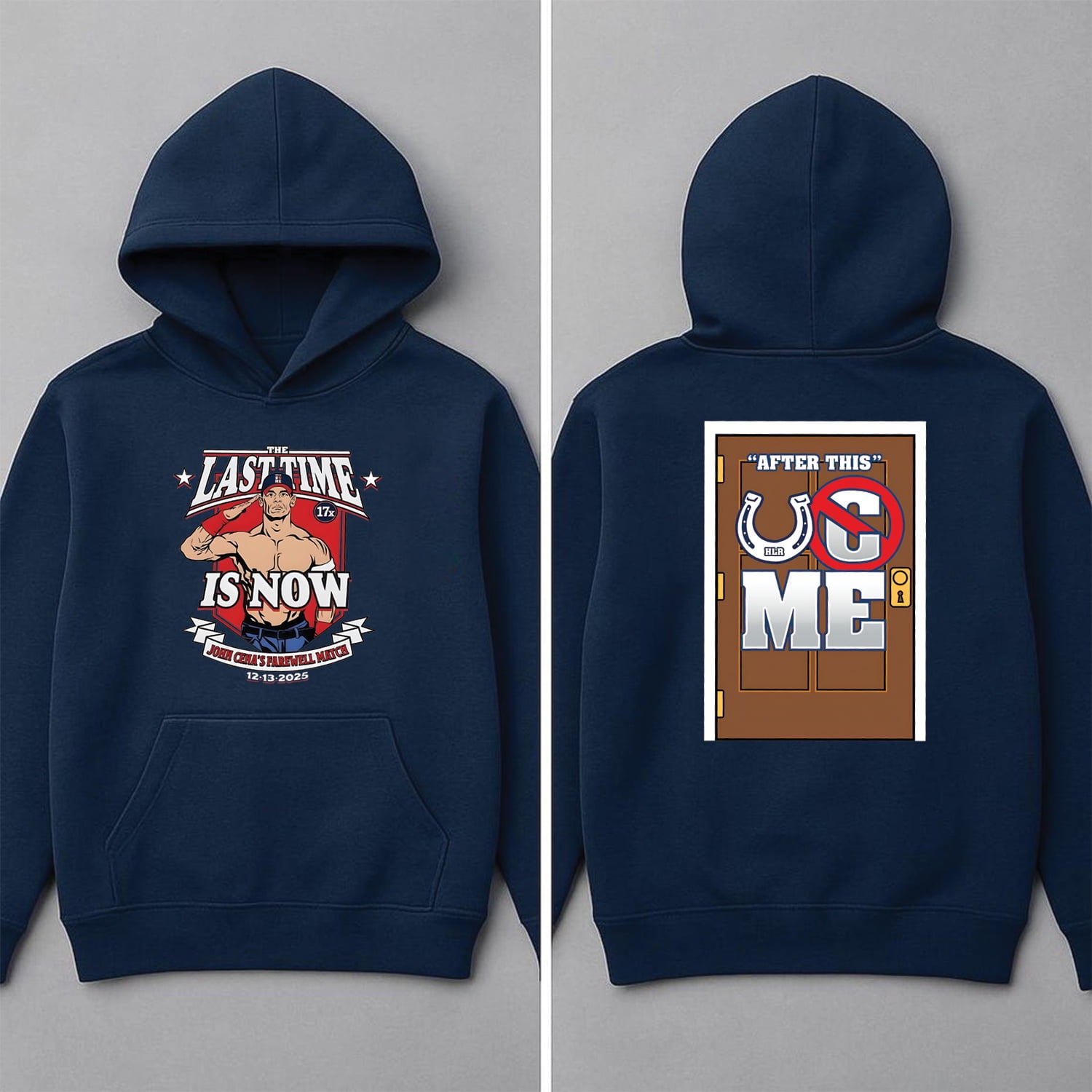 John Cena Farewell Tour 2025 Washington D.C. Hoodie, Navy Color, Size ...