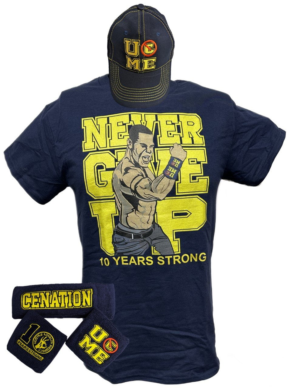 WWE John Cena Kids Wrestling Gear - Blue Ten Years Strong Outfit with ...
