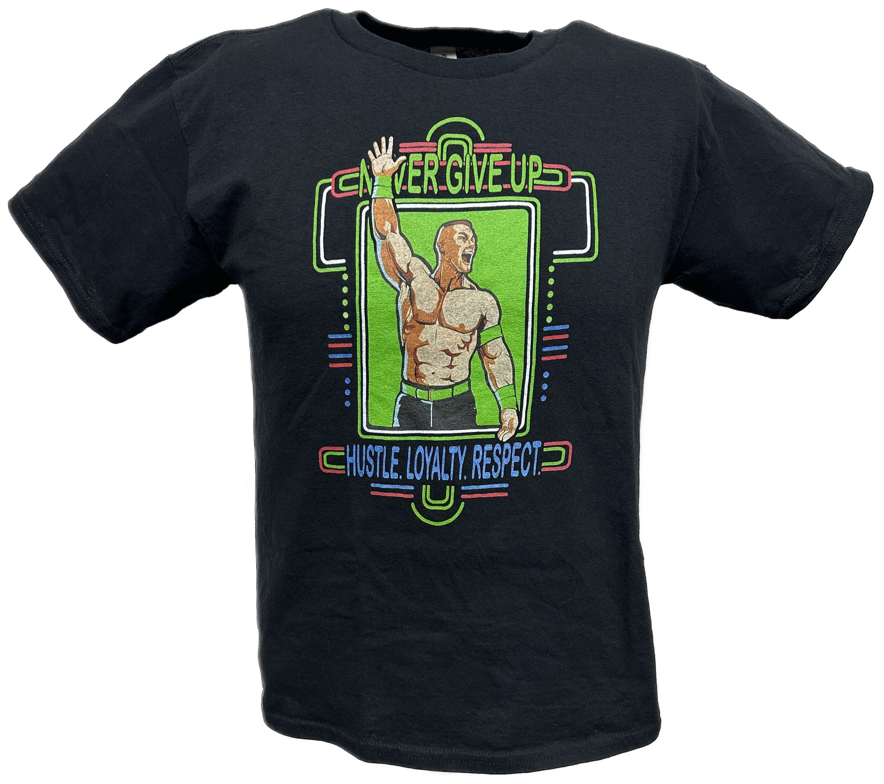 John Cena Kids Neon Green Never Give Up Boys T-shirt YM - Walmart.com
