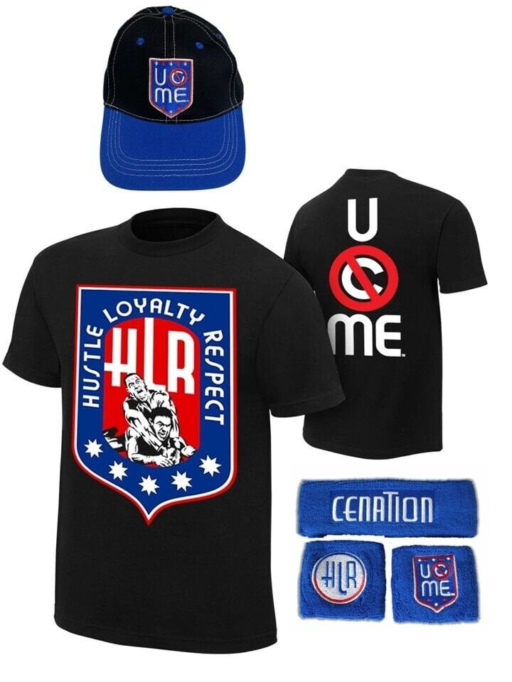 John Cena Mens HLR Costume Hat T-shirt Wristbands M - Walmart.com