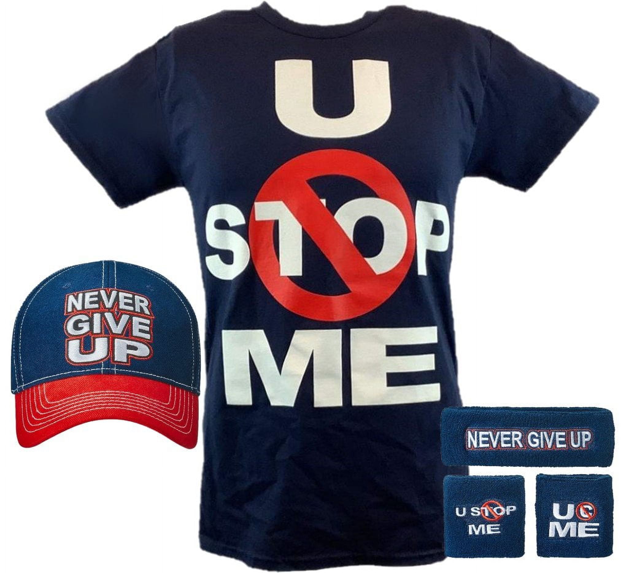 John Cena Navy Blue U Can't Stop Me Kids Boys Costume T-shirt Hat ...