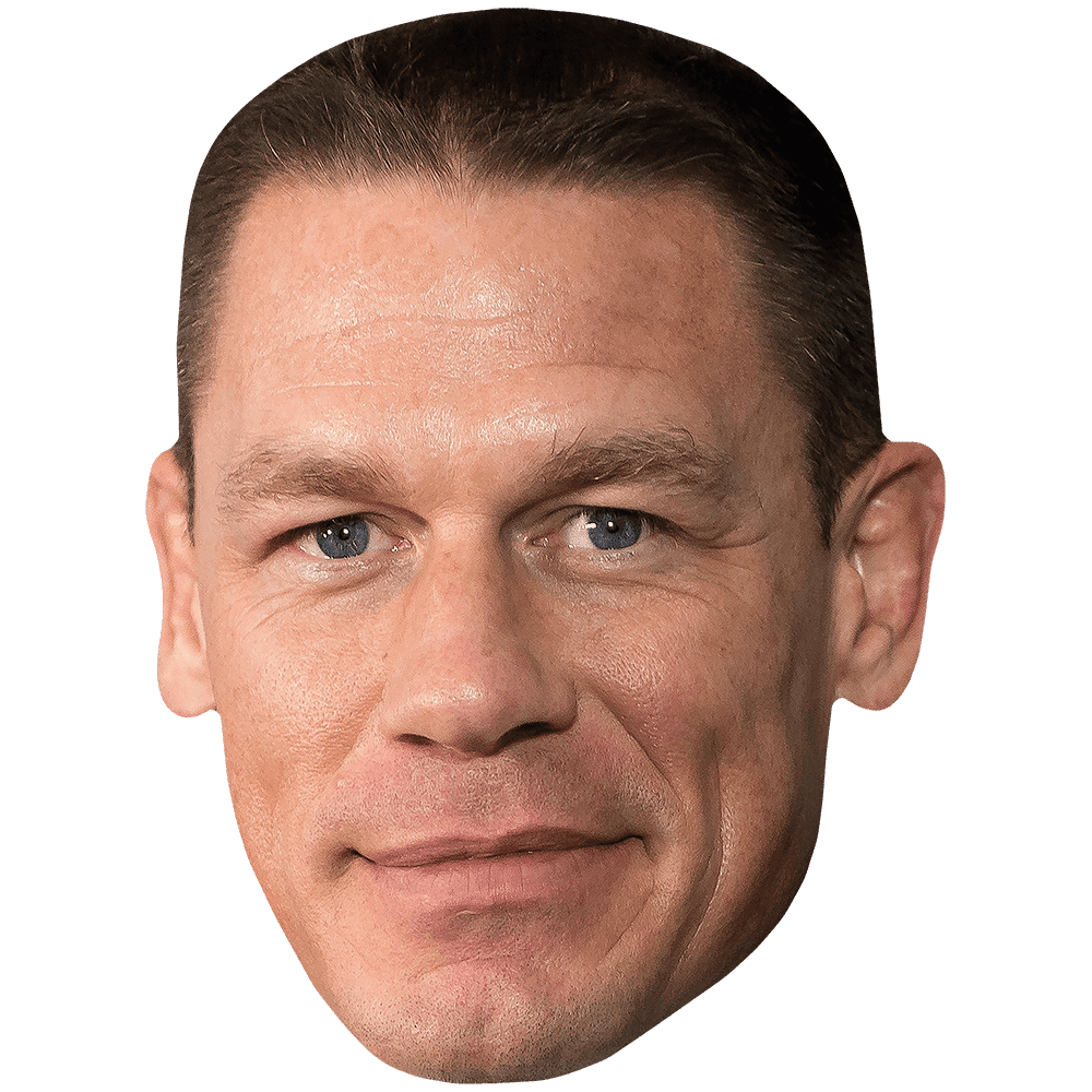 John Cena (Smirk) Celebrity Mask, Flat Card Face, Fancy Dress Mask ...
