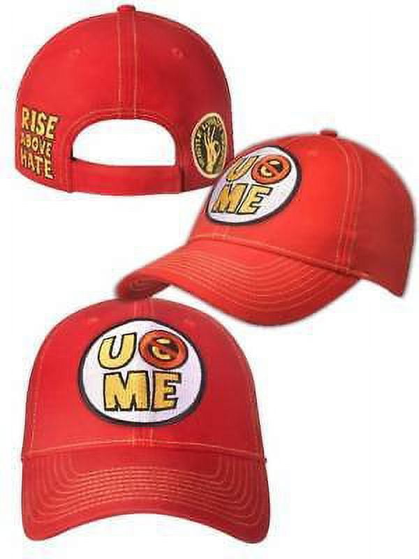 WWE John Cena U Can't See Me Embroidered Logo Red Baseball Cap Hat ...