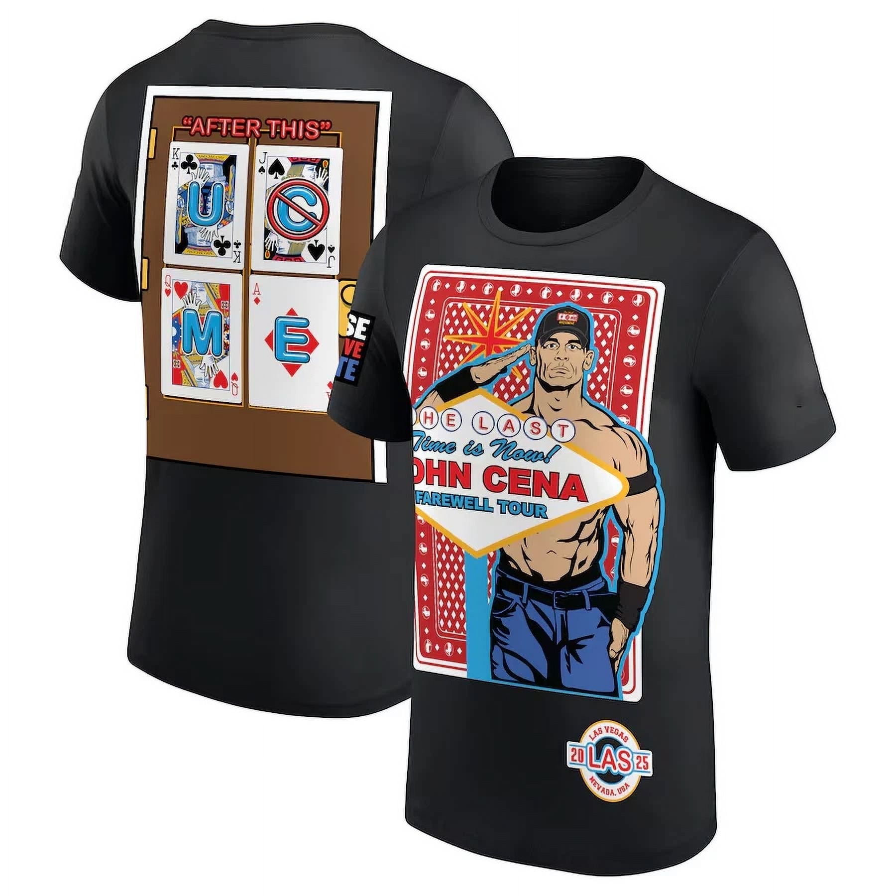 John Cena Youth Farewell Tour 2025 Las Vegas T-Shirt ,Black Color,Size ...