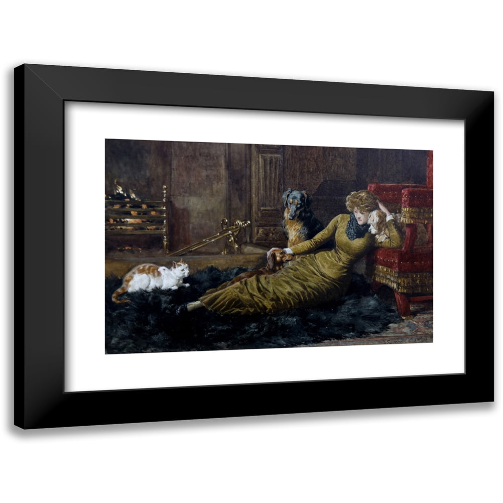 John Charlton 14x11 Black Modern Framed Museum Art Print Titled - Her ...