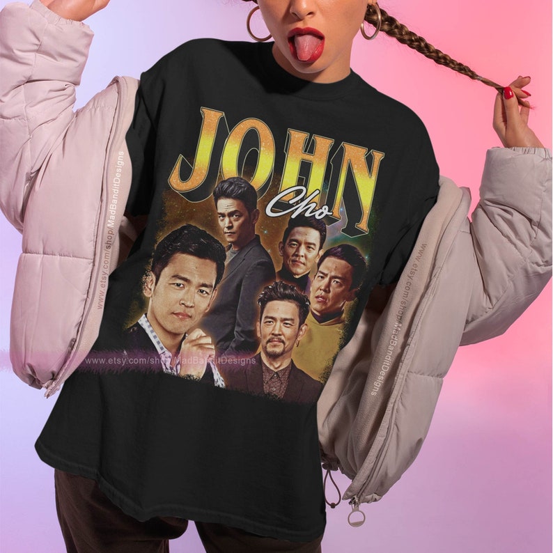 John Cho shirt cool retro rock poster t-shirt 70s 80s 90s rocker design ...