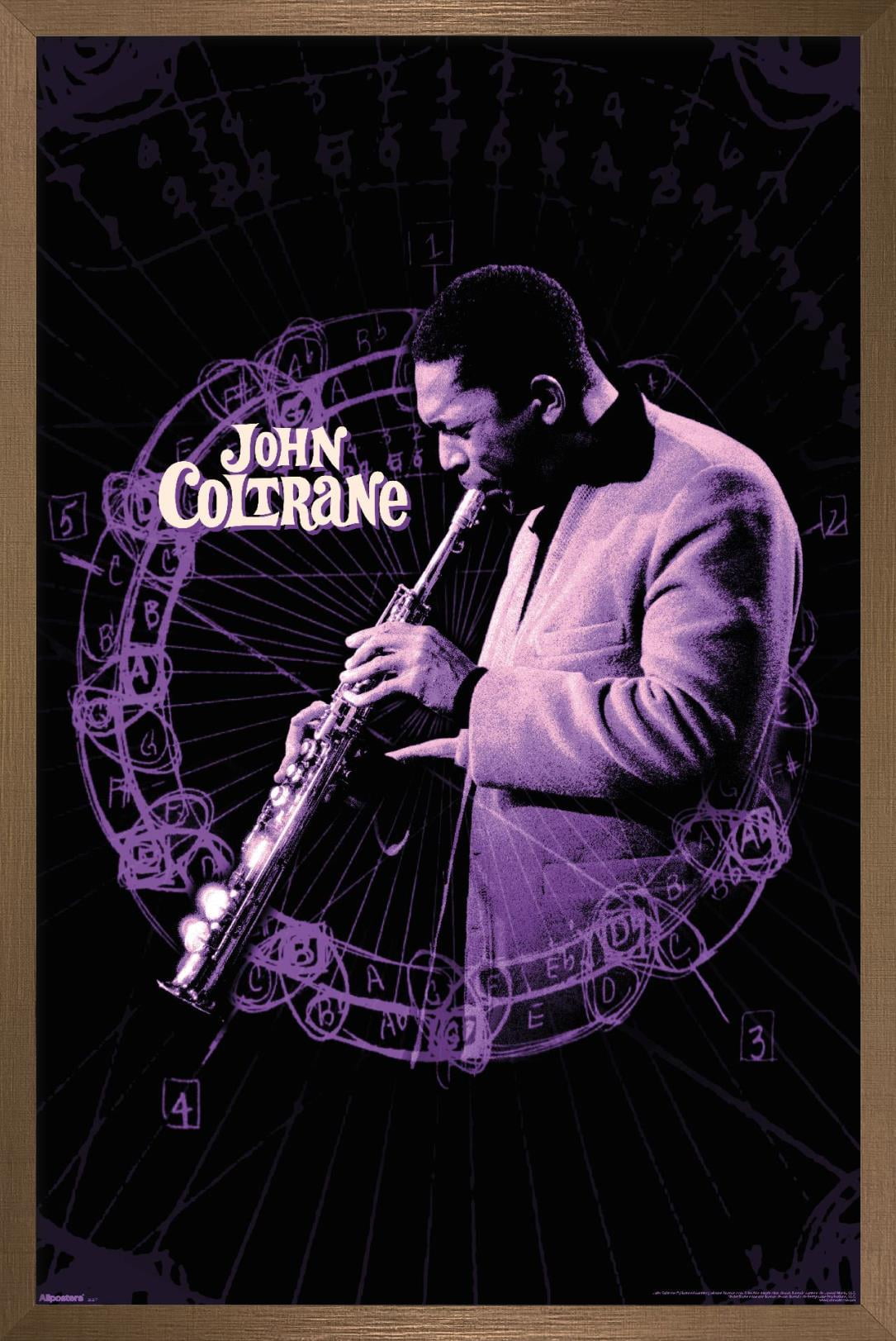 John Coltrane - Coltrane Circle Live Wall Poster, 22.375" x 34" Framed ...