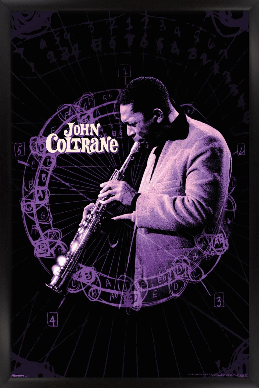 John Coltrane - Coltrane Circle Live Wall Poster, 22.375" x 34" Framed ...