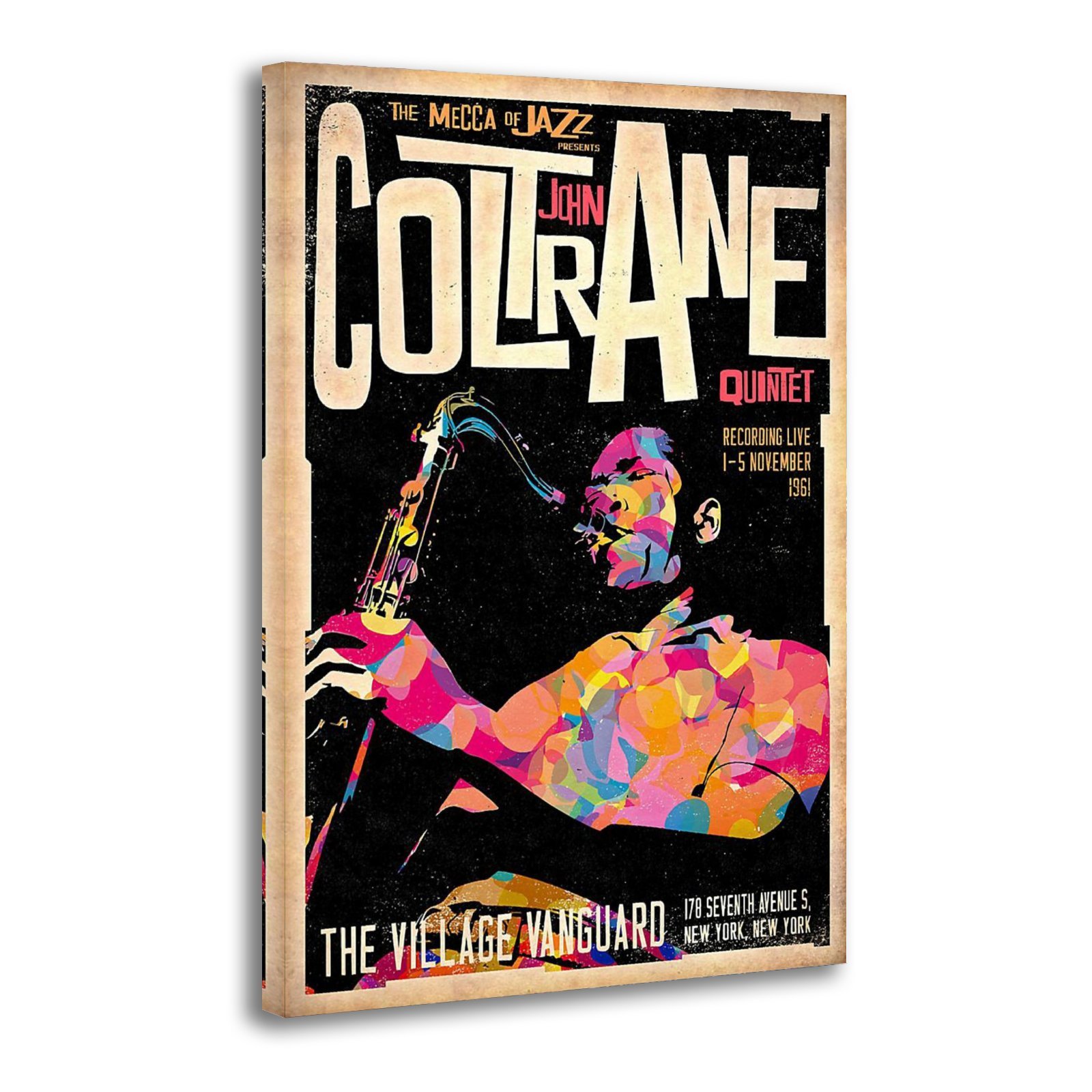 John Coltrane Painting On Canvas Wall Art Poster Scroll Picture Print ...
