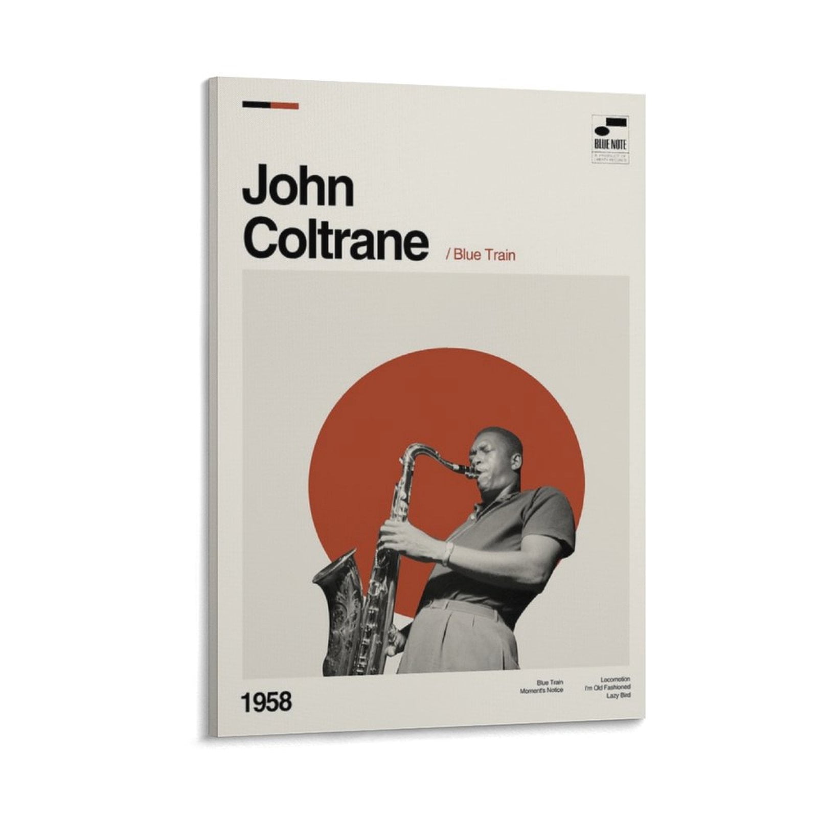 John Coltrane Print, Blue Train, Movie Poster, Minimalist Movie Poster ...