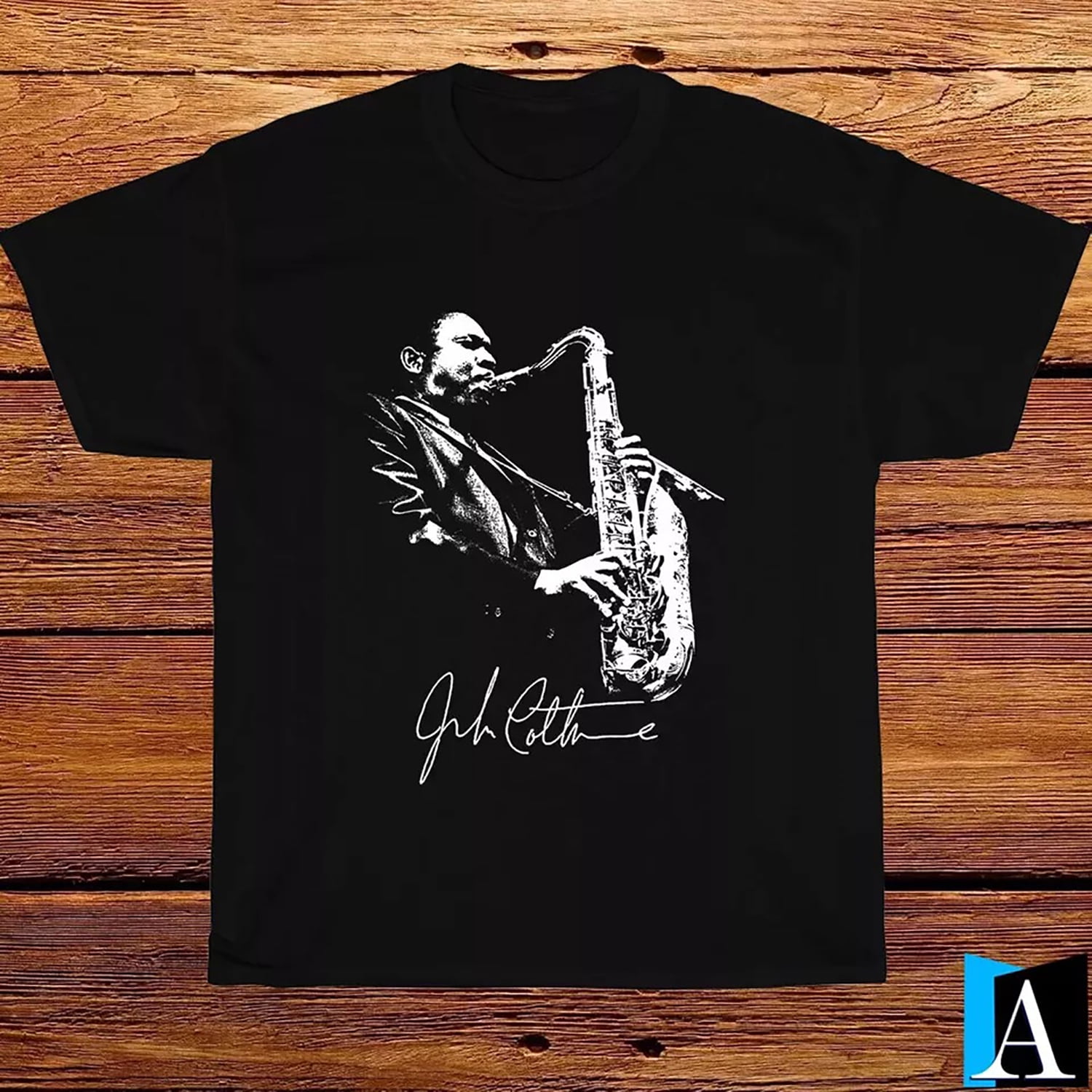 John Coltrane Saxophone Musicians Logo shirt - Walmart.com