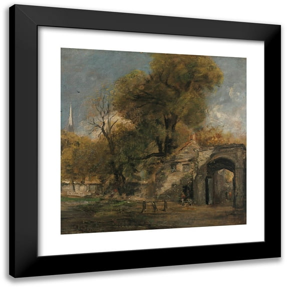John Constable 12x12 Black Modern Framed Museum Art Print Titled ...