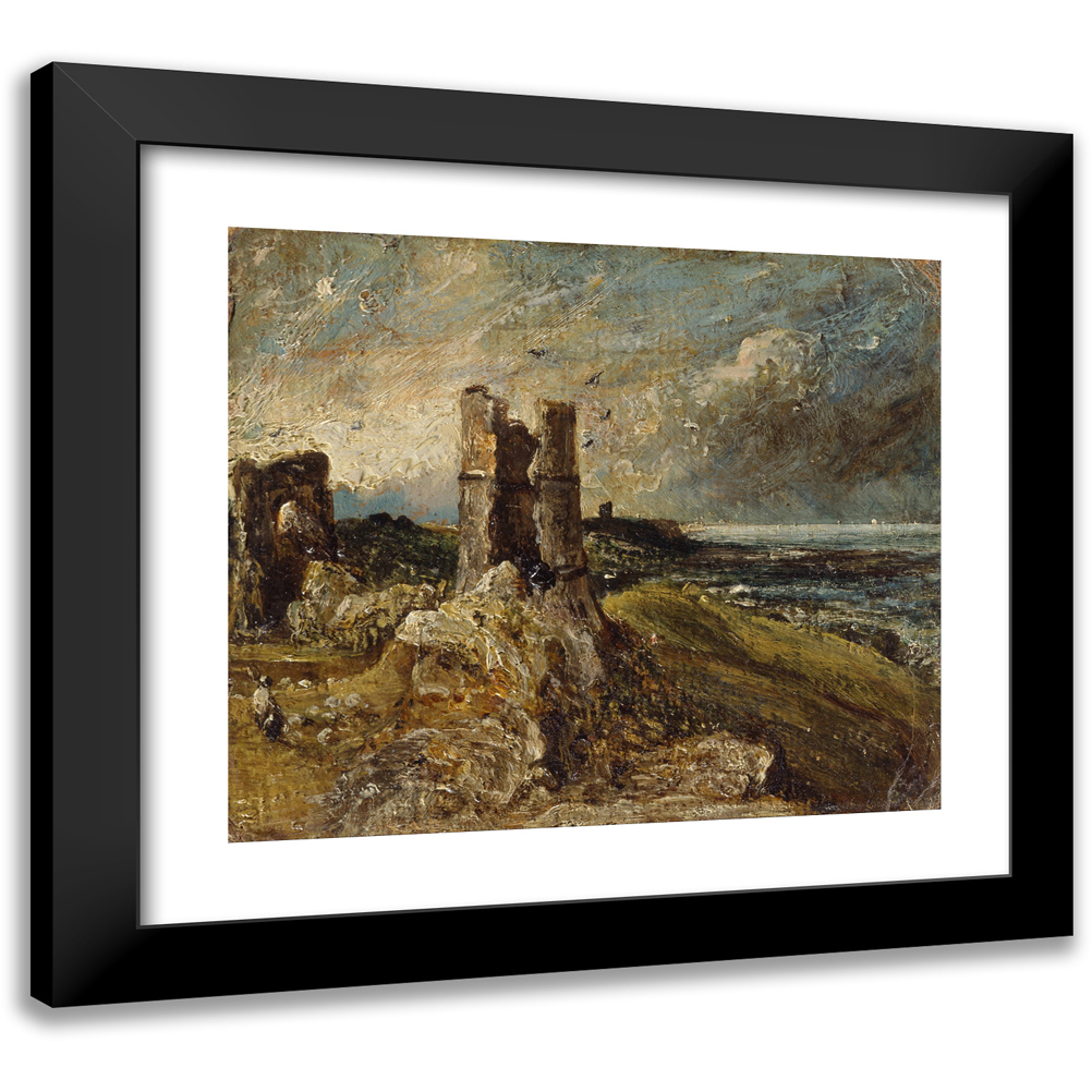 John Constable 14x12 Black Modern Framed Museum Art Print Titled - Hadleigh Castle (1828-1829 ...