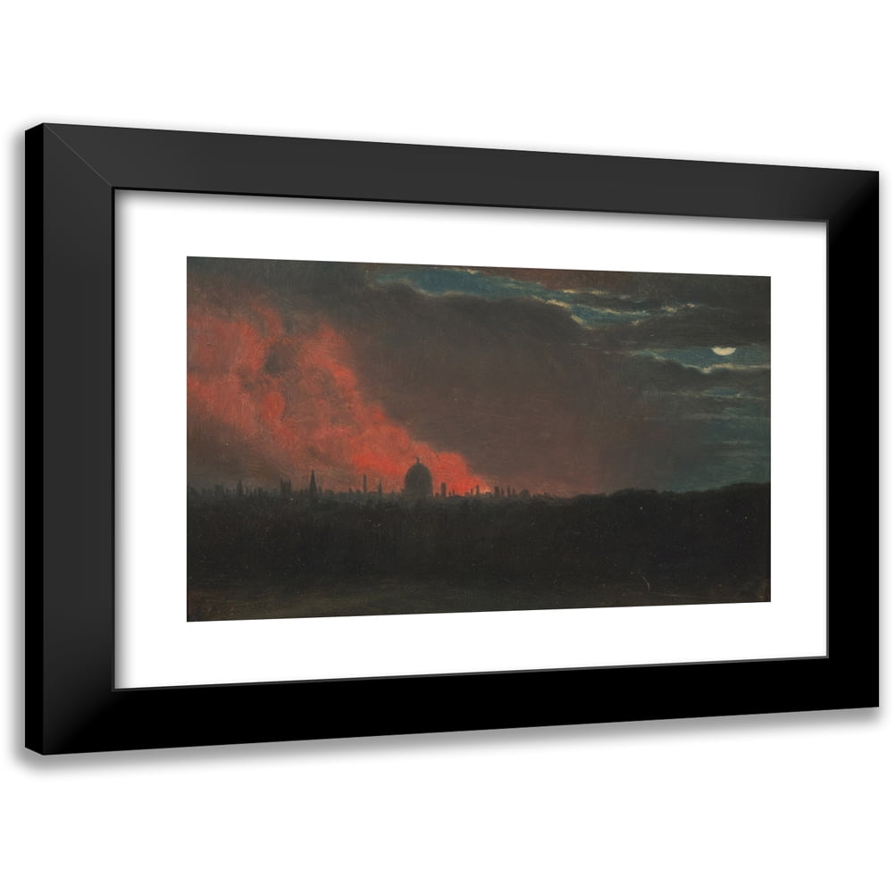 John Constable 18x13 Black Modern Framed Museum Art Print Titled - Fire ...