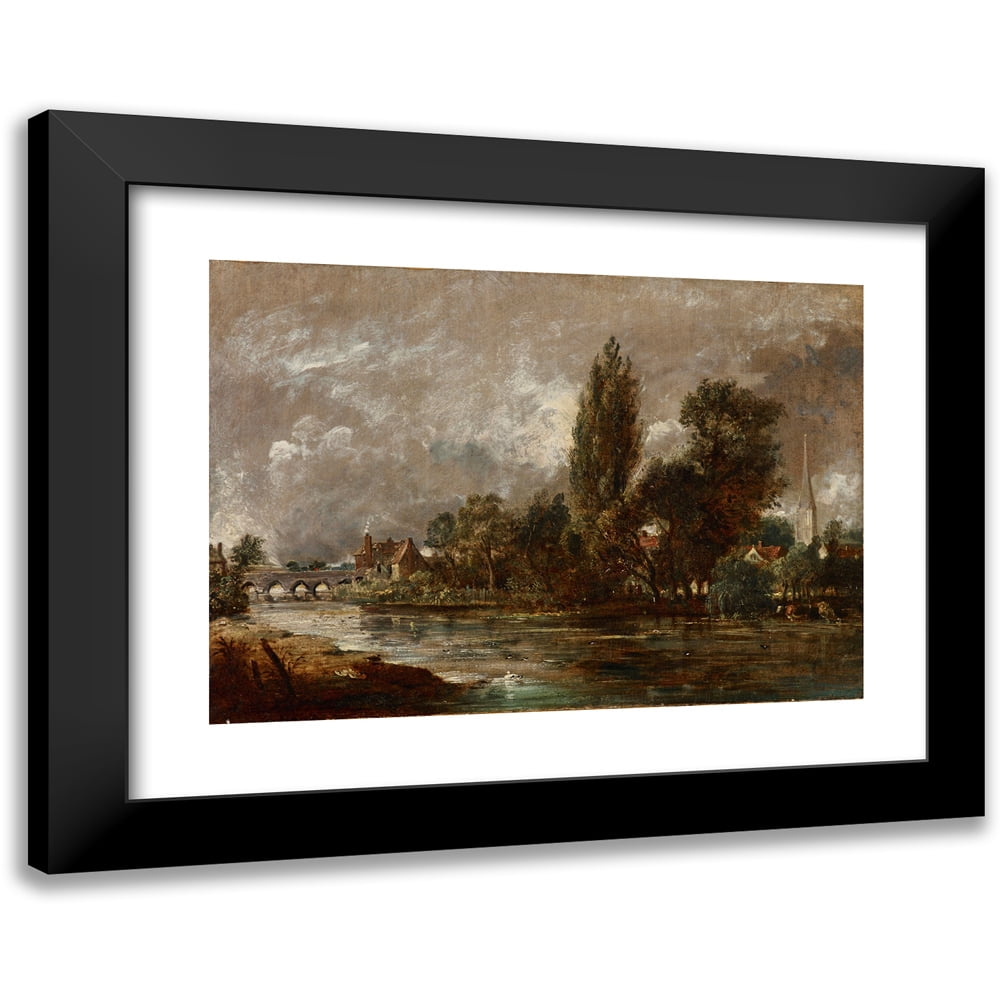 John Constable 24x18 Black Modern Framed Museum Art Print Titled ...