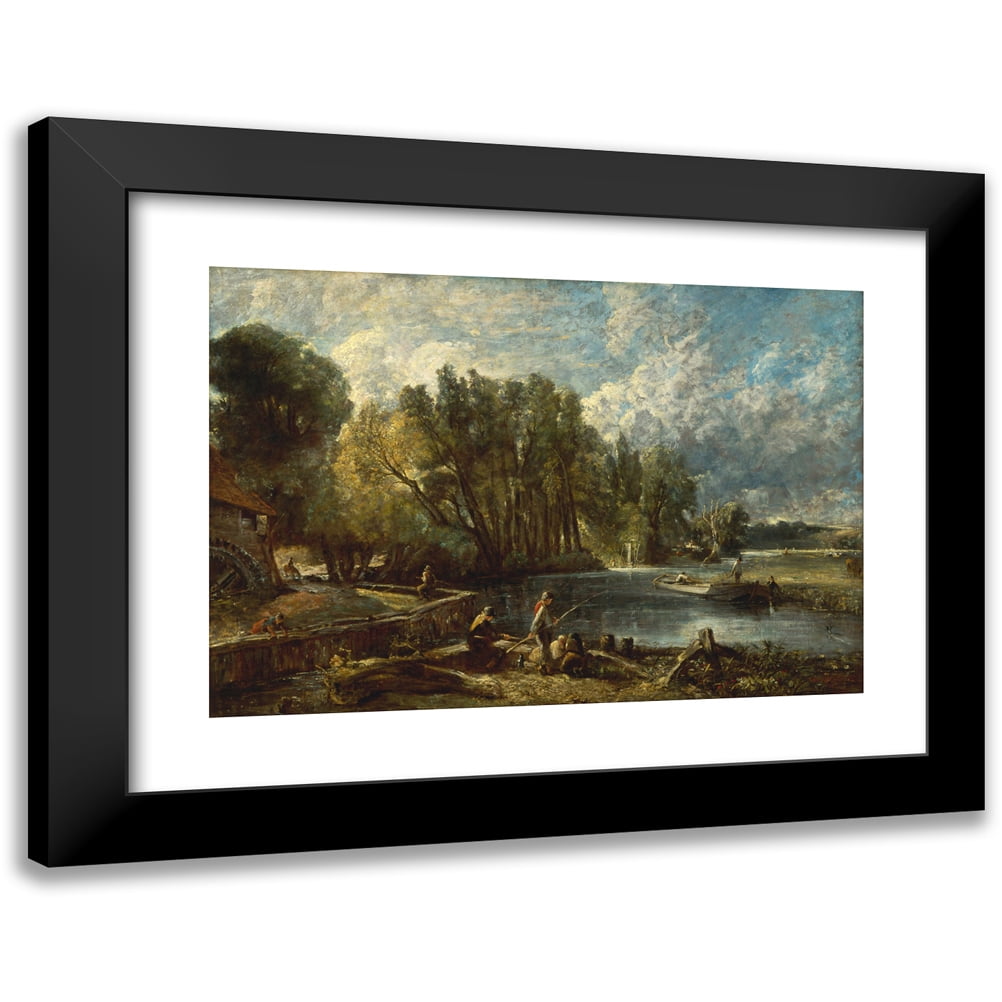 John Constable 24x18 Black Modern Framed Museum Art Print Titled ...