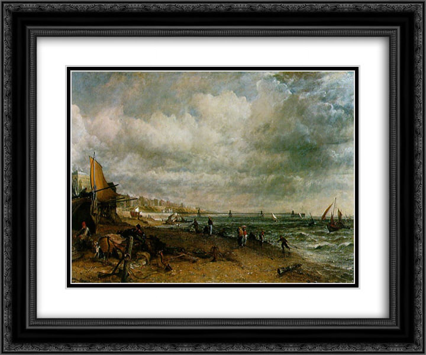 John Constable 2x Matted 24x20 Black Ornate Framed Art Print 'Chain ...