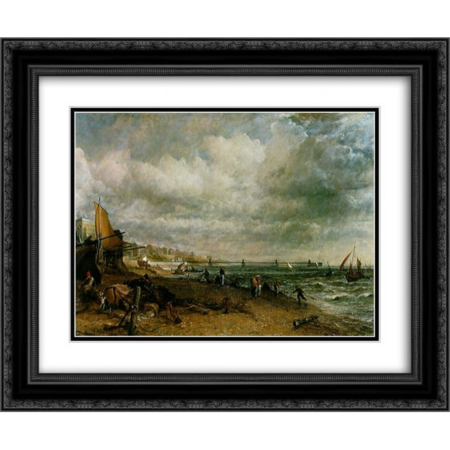 John Constable 2x Matted 24x20 Black Ornate Framed Art Print 'Chain ...