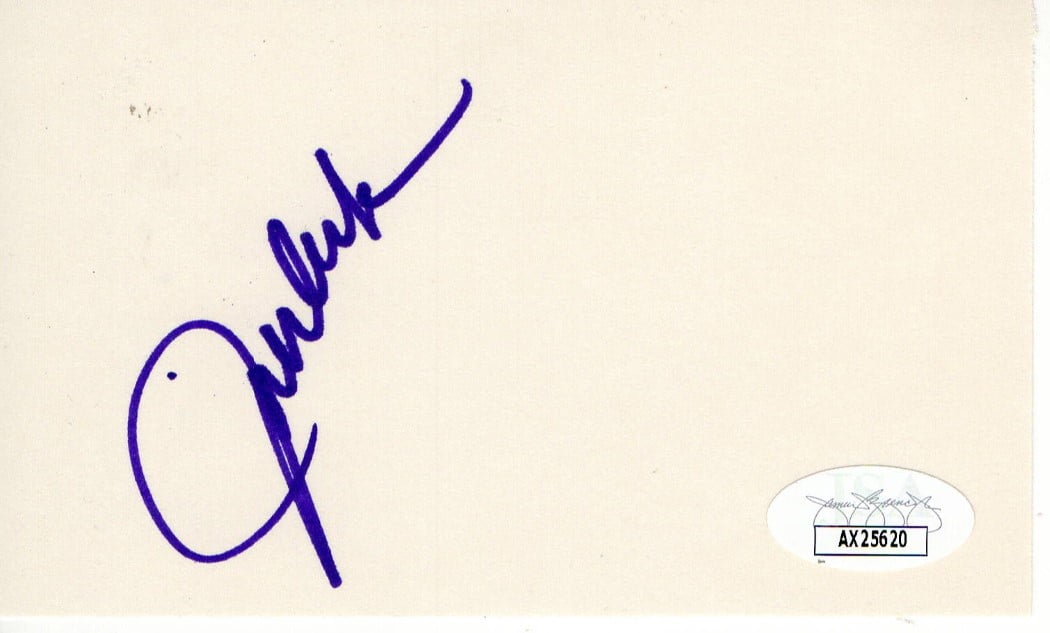 John Cook Signed Autographed Index Card PGA Golfer JSA AX25620 ...