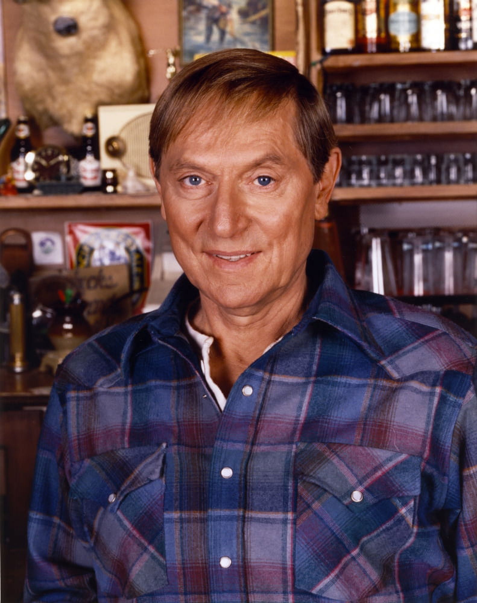 John Cullum Posed in Blue Plaid Jacket Photo Print (24 x 30) - Walmart.com