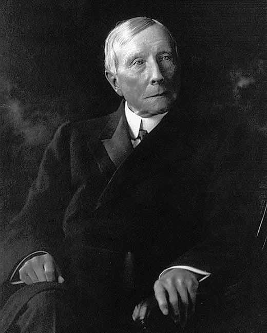 John D. Rockefeller Seated Portrait 1910 Style - B - 24x36 Inch Glossy ...