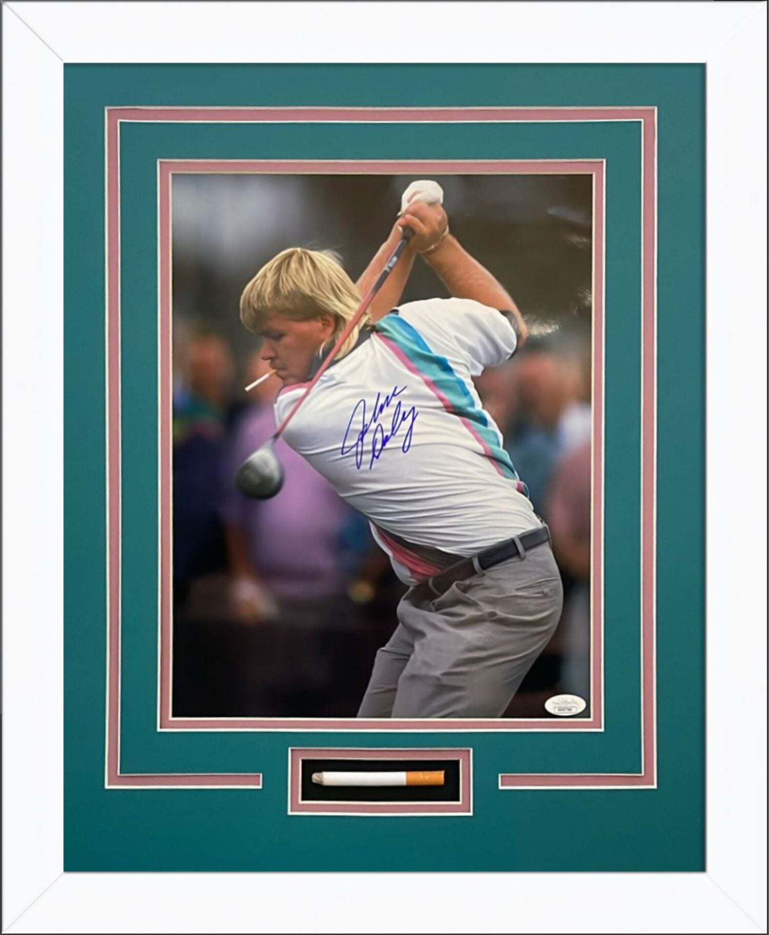 John Daly Autographed Golf (Smoking) 11x14 Photo Deluxe Framed with ...