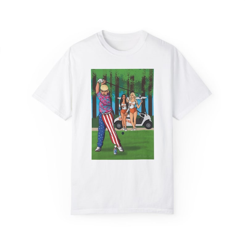 John Daly Hooters Cartoon Graphic Shirt - Walmart.com