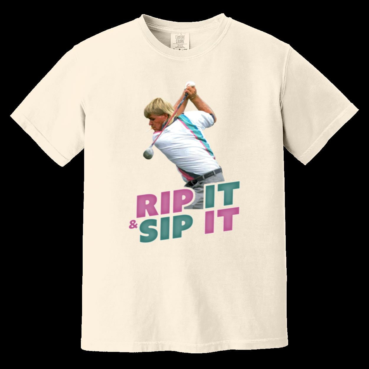 John Daly Rip It Sip It Golf Meme Style Comfort Color T-Shirts, for men ...