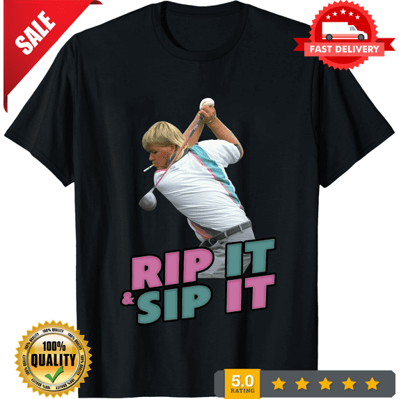John Daly Rip It Sip It Golf T Shirt, NEW INSTOCK-TH71071 - Walmart.com