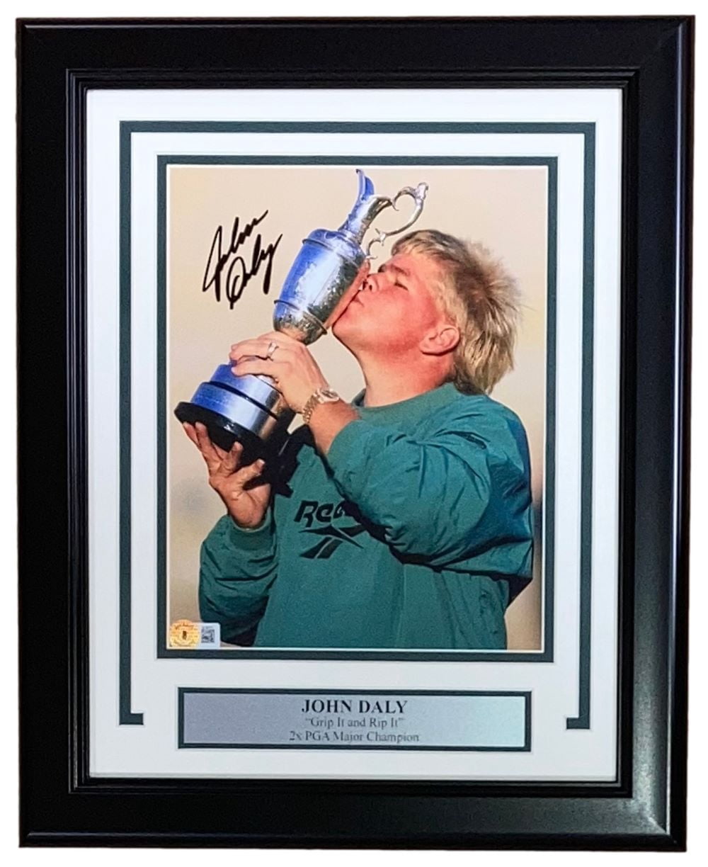 John Daly Signed Framed 8x10 PGA 1995 British Open Photo BAS - Walmart.com
