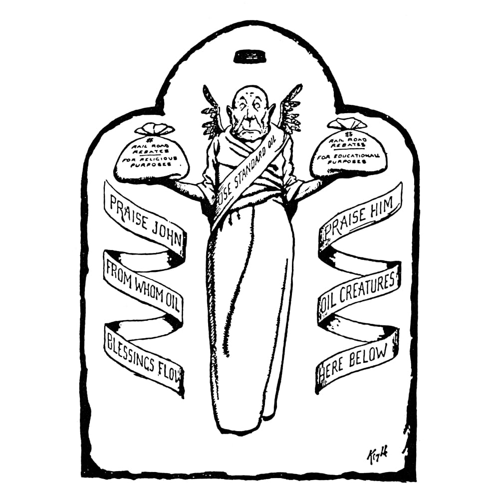 John Davison Rockefeller. Namerican Oil Magnate. The Sanctification Of ...