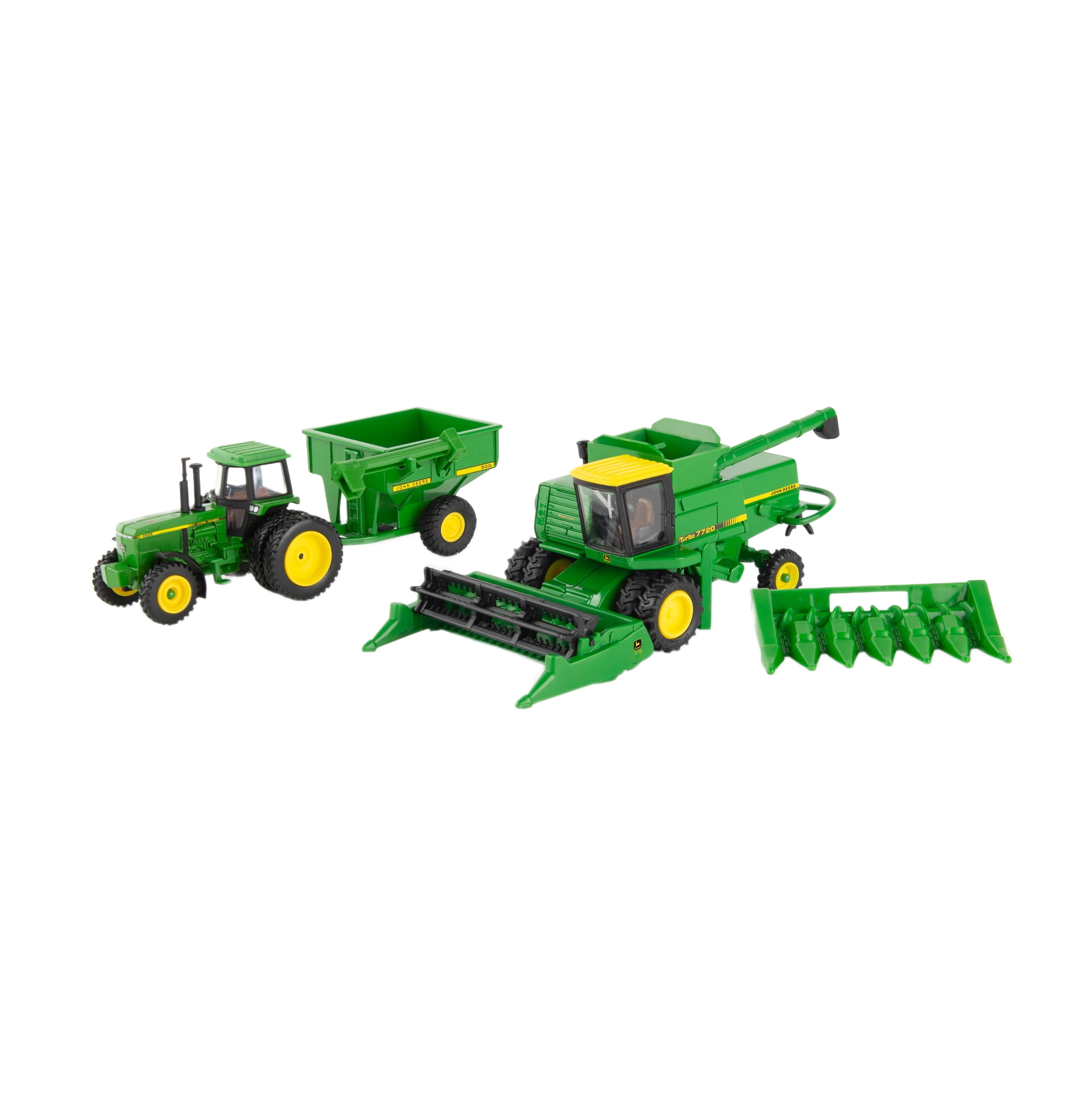 John Deere Metal Toy Die-Cast, 1/64 Scale 5 pc Harvesting Set w/4555 ...