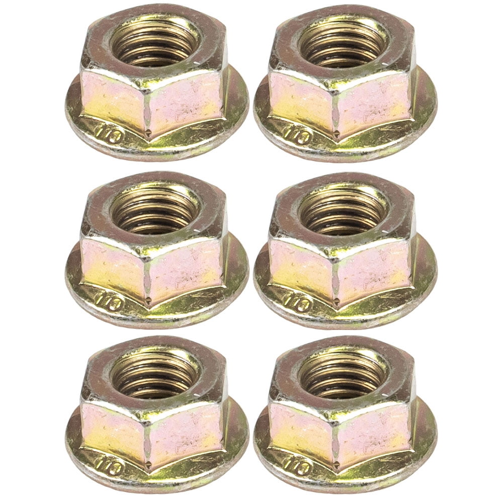 John Deere 14M7298 6-Pack M8 Flange Nuts Z950 L100 LT150 L280 X500 X720 ...