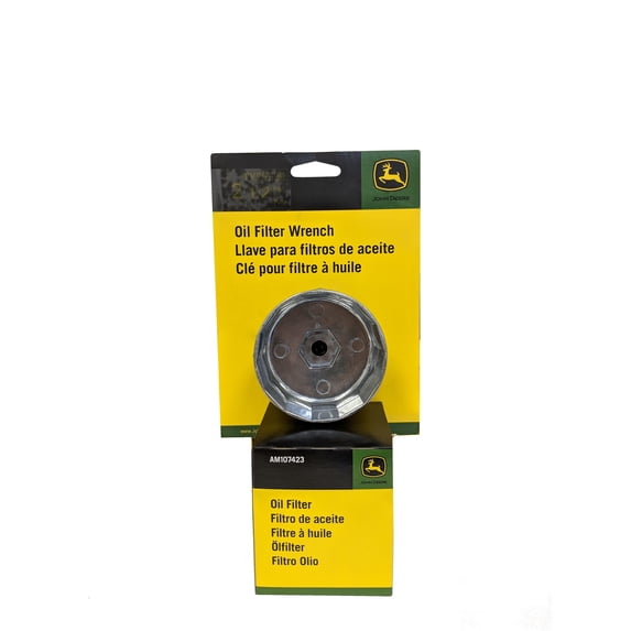 John Deere 2-1/2" Oil Filter Wrench with AM107423 Oil Filter-Set ...