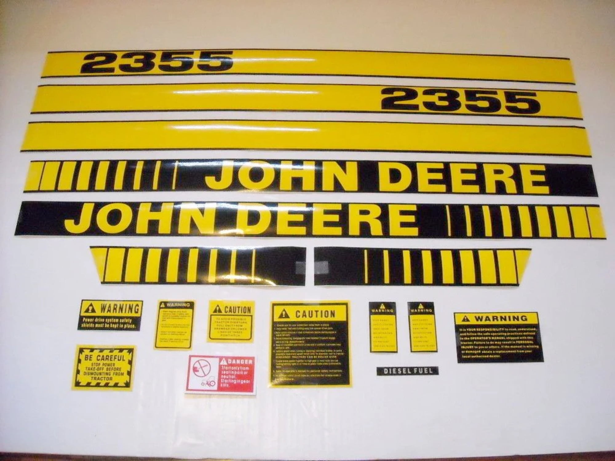John Deere 2355 Tractor Decal Set with Caution Decals - Walmart.com
