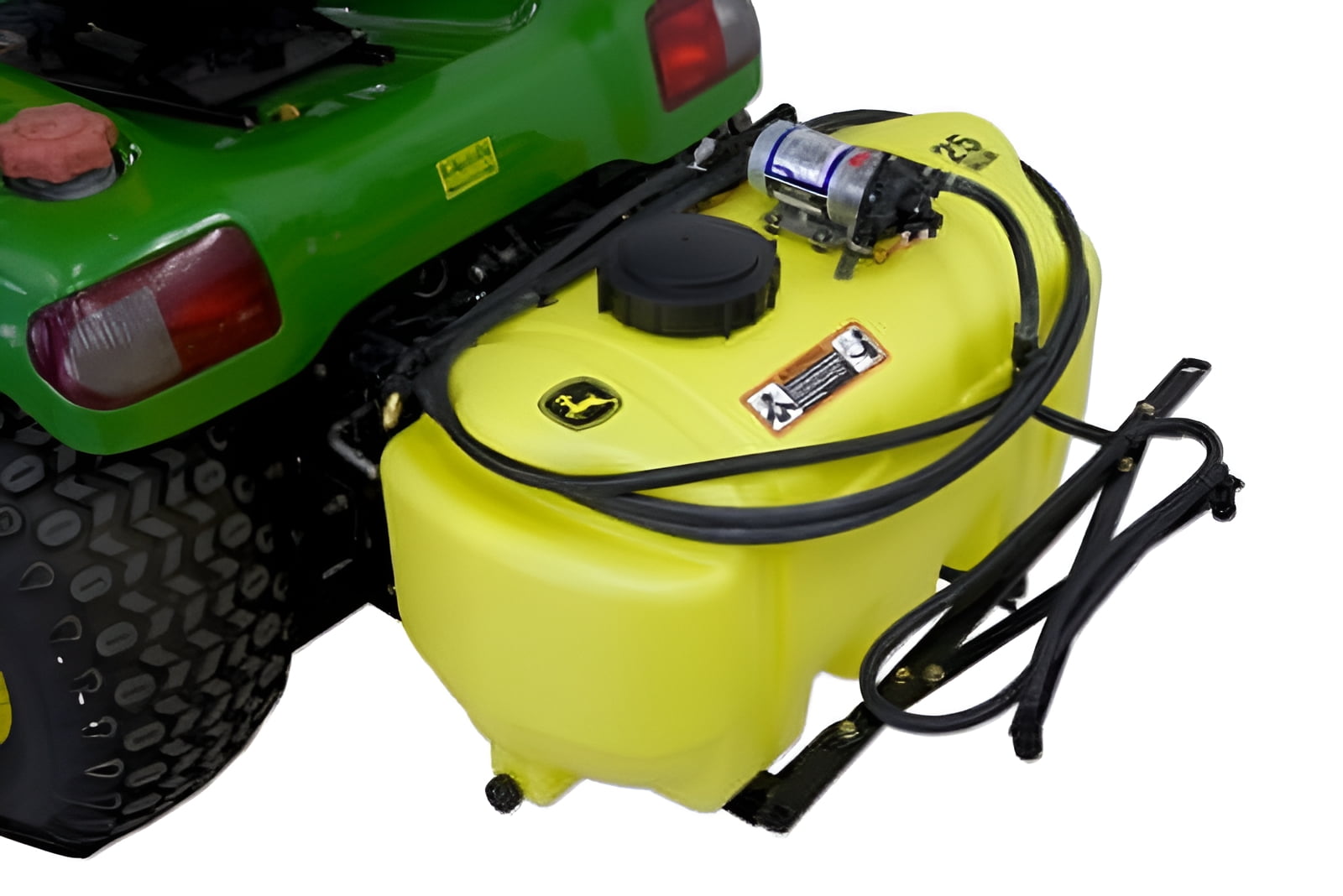 John Deere Lawn Mower Tractor 25 Gallon Mounted Sprayer with Boom, Weed ...