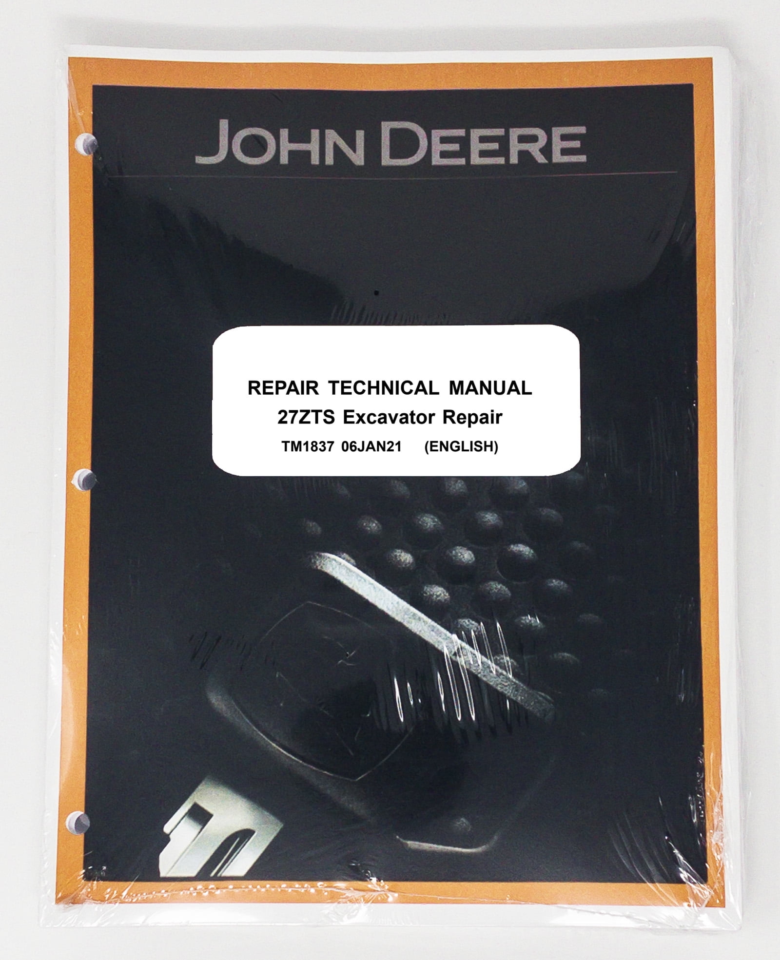 John Deere 27ZTS Excavator Service Manual - Part Number # TM1837 ...