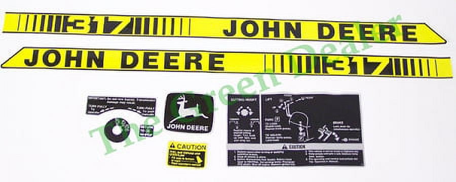 John Deere 317 Tractor Decal Kit - Walmart.com