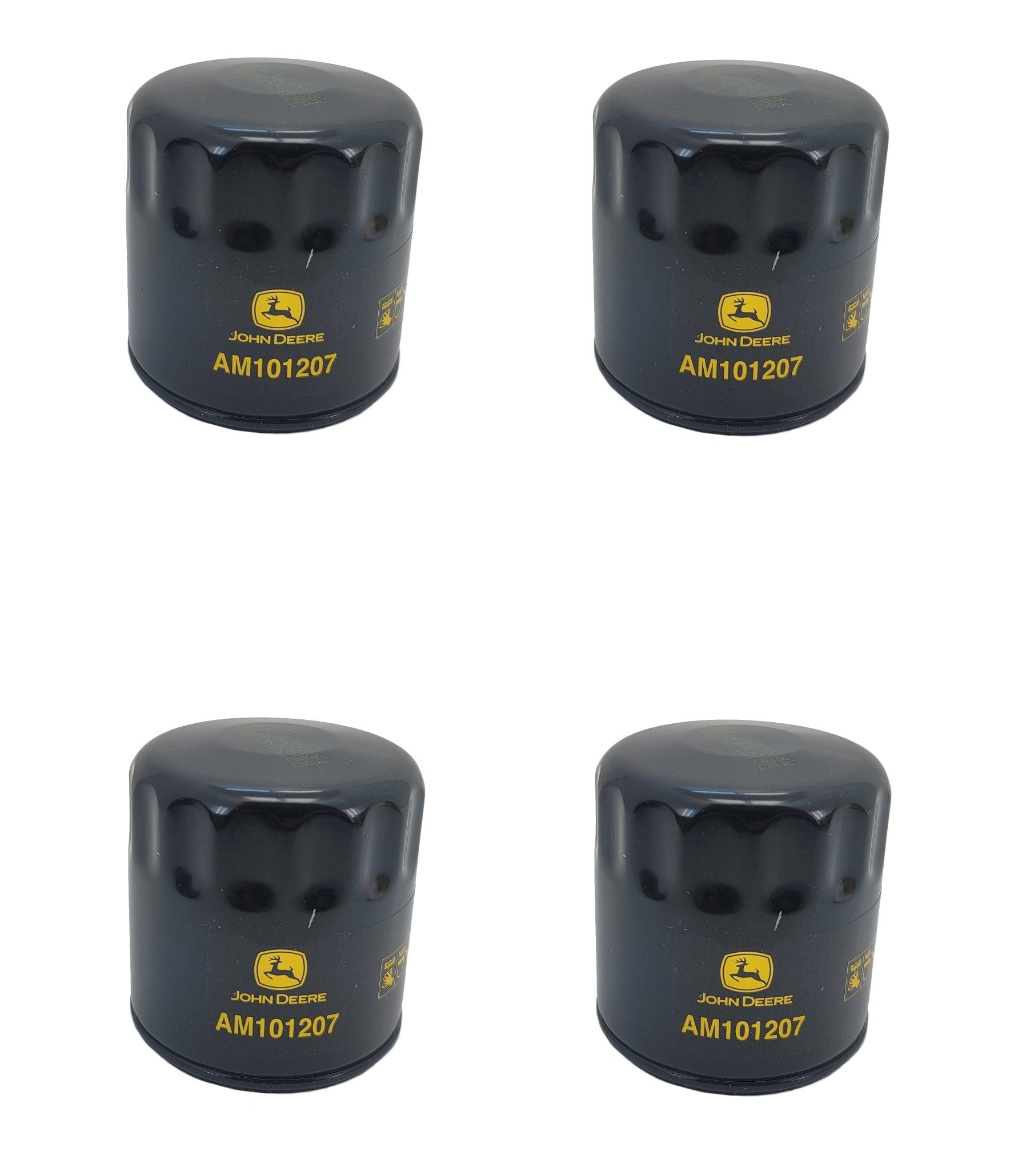 John Deere (4 PACK) Original Equipment Oil Filter - AM101207,4 ...