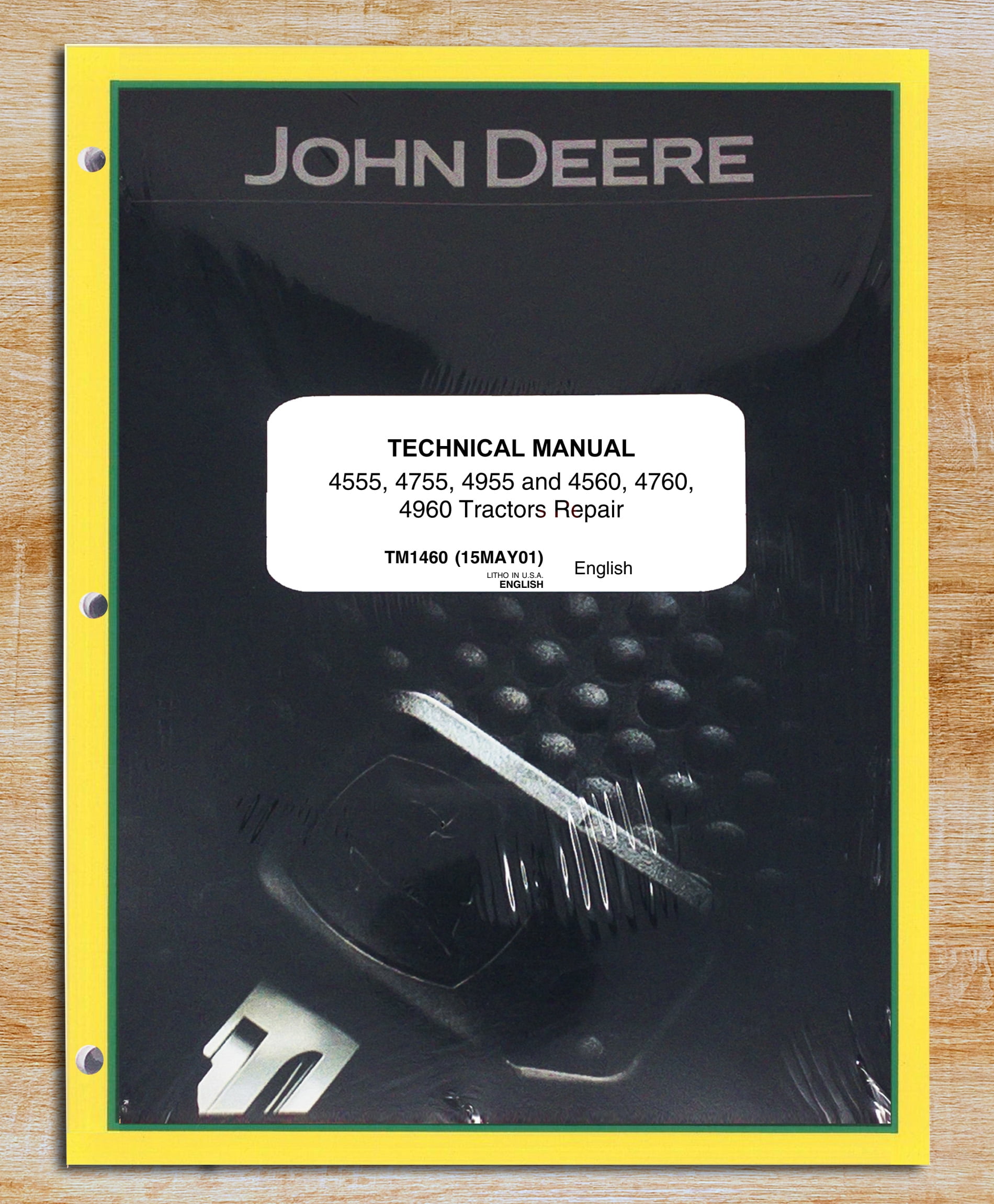 John Deere 4555, 4755, 4955, 4560, 4760, 4960 Tractor Service Manual ...