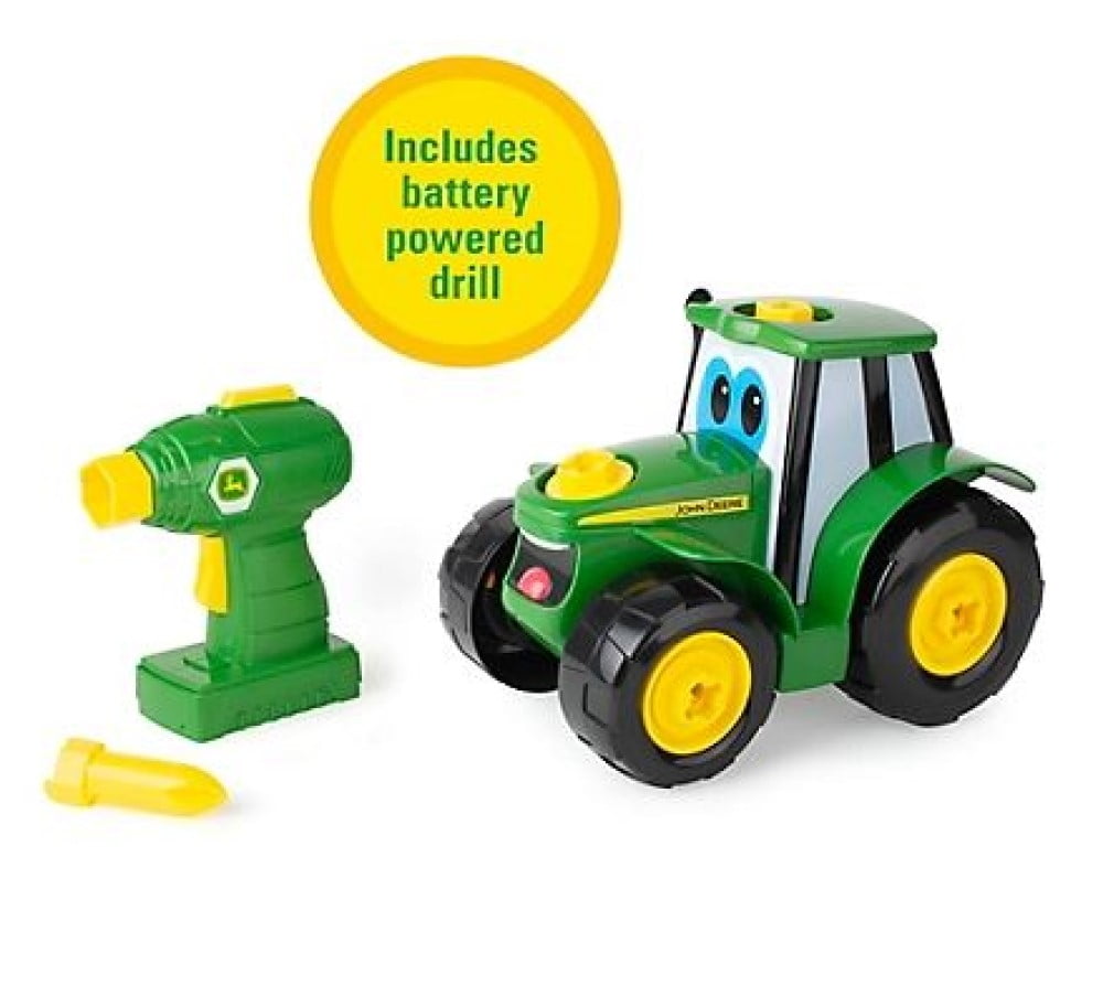 John Deere 46655TSC2 Build-A-Johnny Tractor Toy with Drill and Bit ...