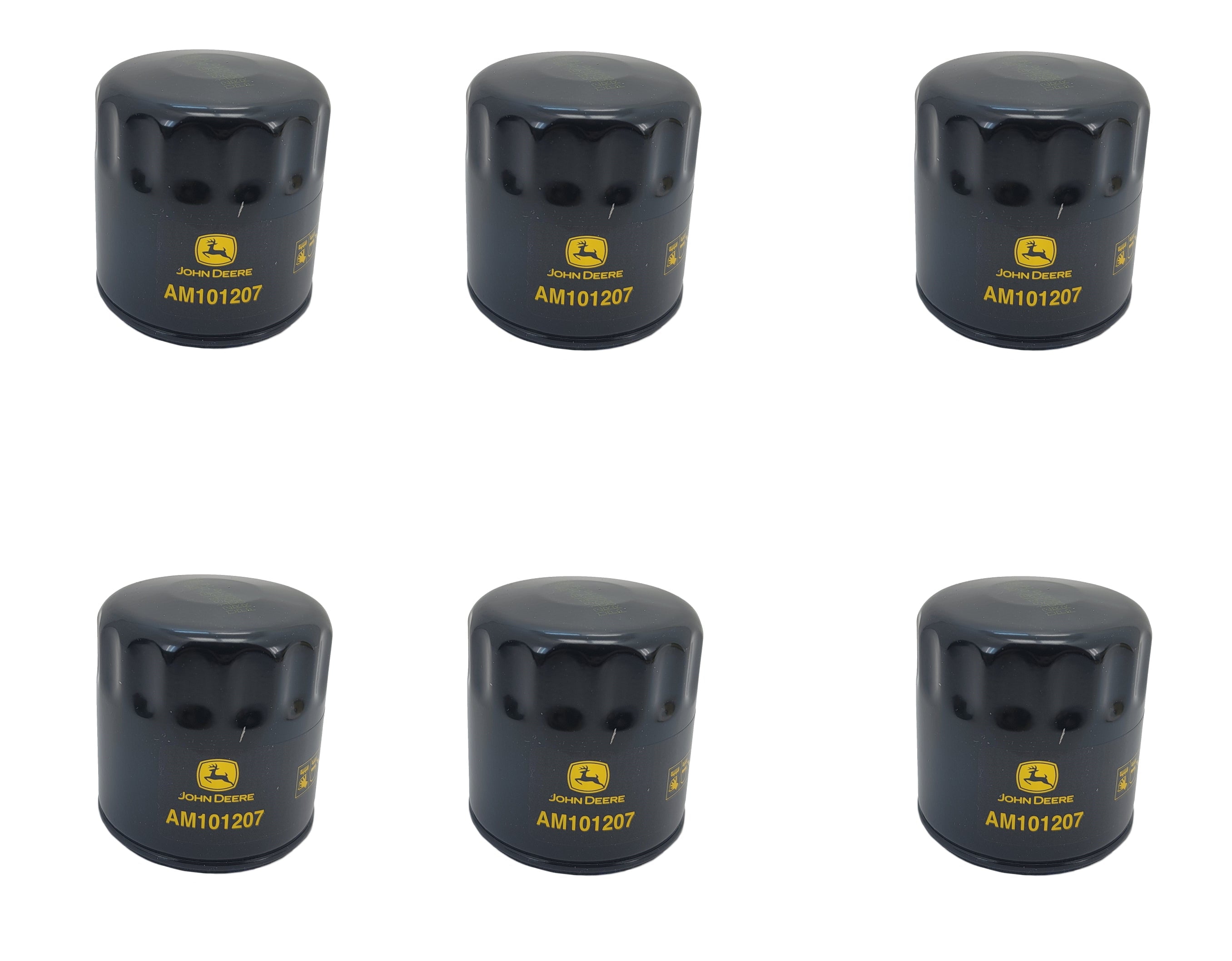 John Deere (6 PACK) Original Equipment Oil Filter - AM101207,6 ...