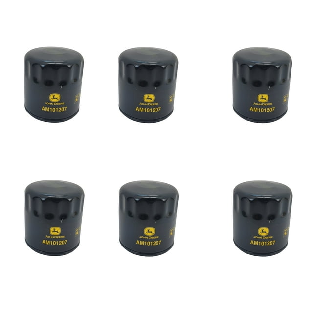 John Deere (6 PACK) Original Equipment Oil Filter - AM101207,6 ...