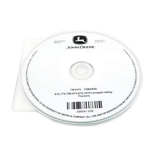 John Deere 670/770/790/870/970/1070 Compact Utility Tractor Technical ...