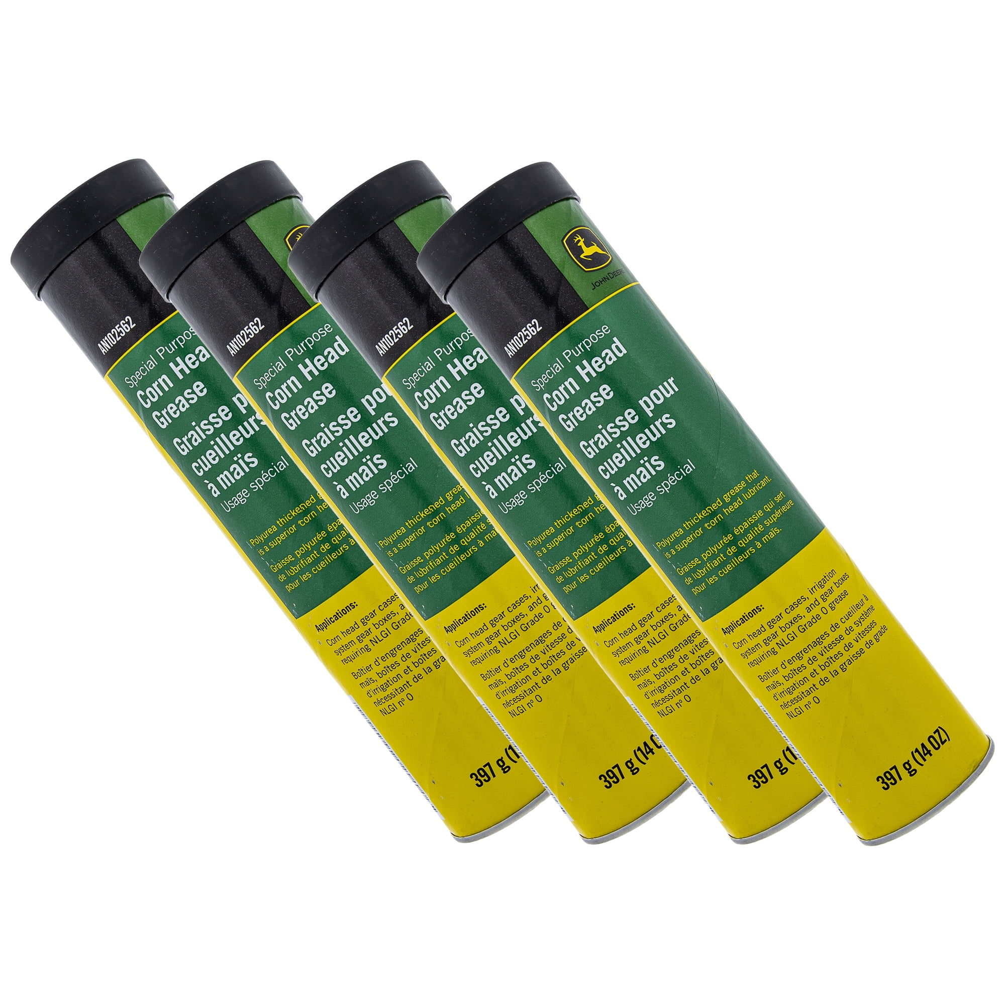 John Deere AN102562 1 Tube Corn Head Gear Box Grease Lubricant 4-PACK ...