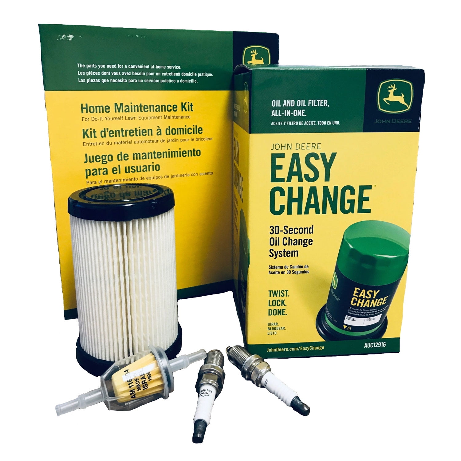 John Deere Lawn Tractor Oil Maintenance Kit, Easy Change System, E120 ...