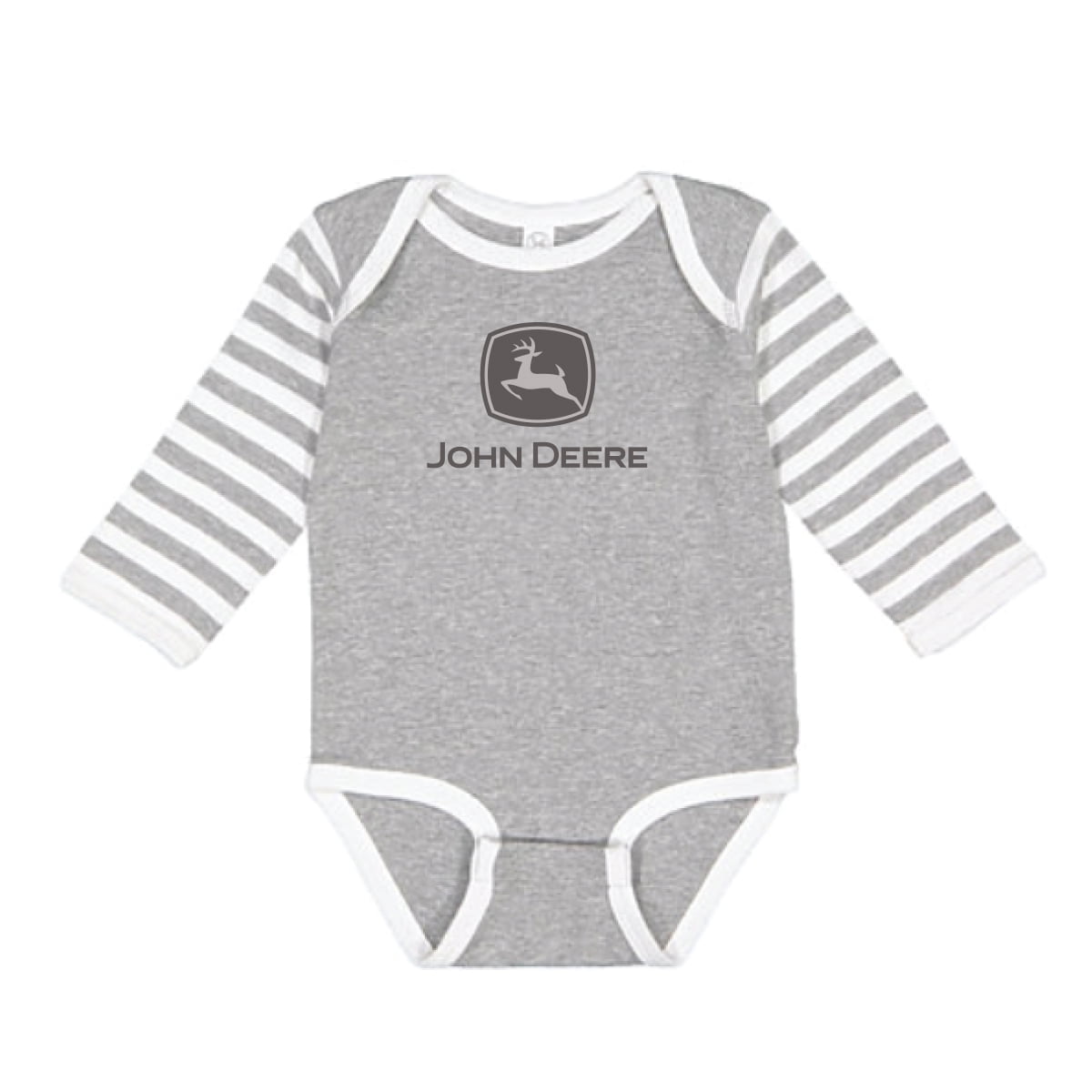 John Deere Baby Boy Long Sleeve Bodysuit With Logo-Oxford-18M - Walmart.com