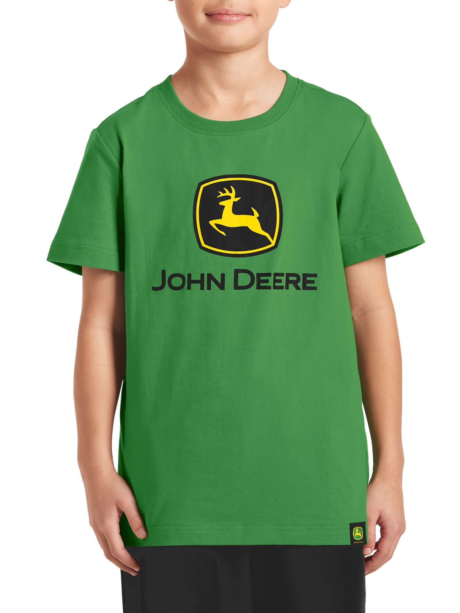 John Deere Boy's Short Sleeve Graphic Crewneck T-Shirt, Sizes 4 - 18 ...