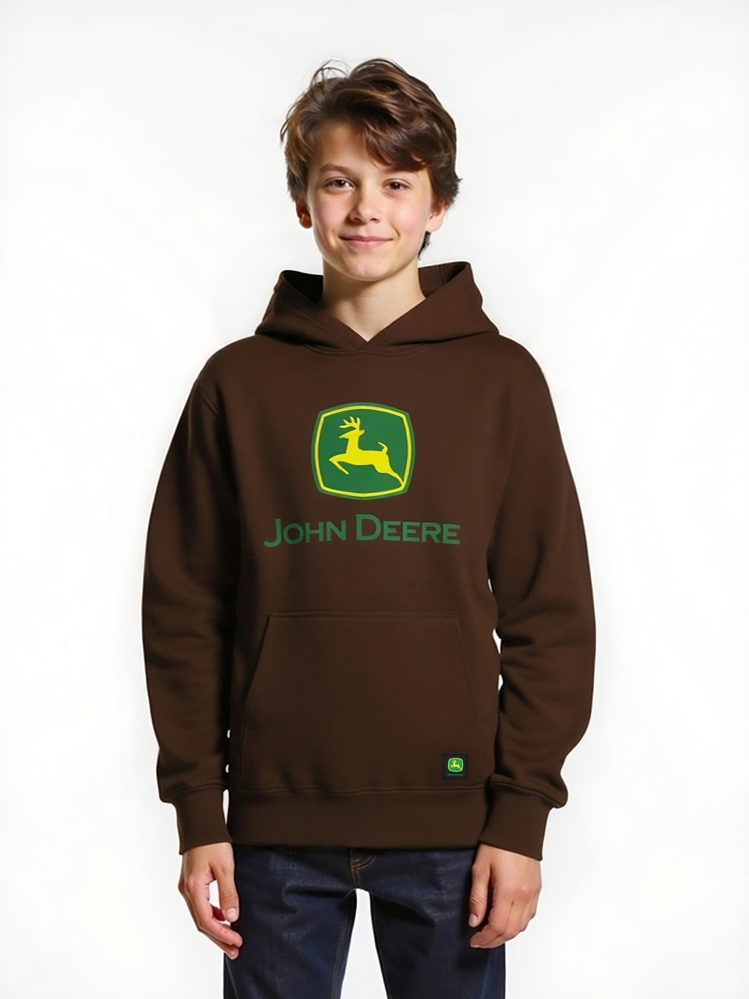John Deere Boys Core Fleece Hoodie, Size 4-18 - Walmart.com