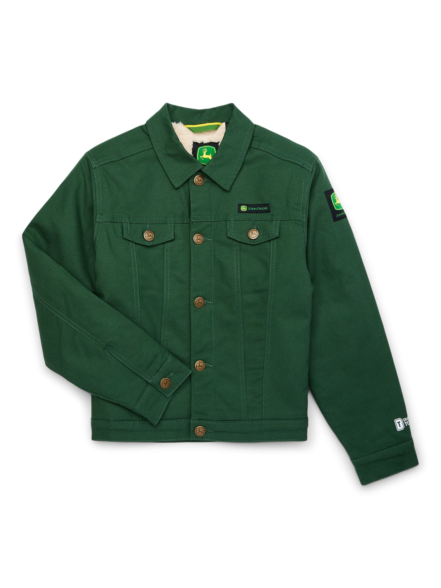 John Deere Boys Trucker Jacket with Faux Sherpa Lining, Sizes 4-18 ...
